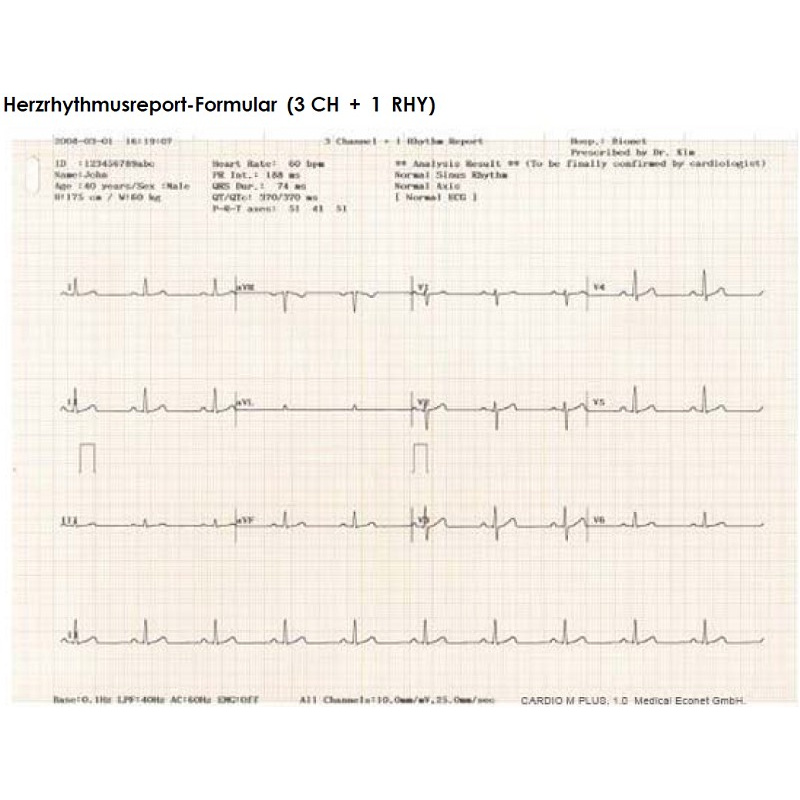 Cardio-M Plus, 12-Kanal EKG inkl. Interpretation und Farb-Touchscreen