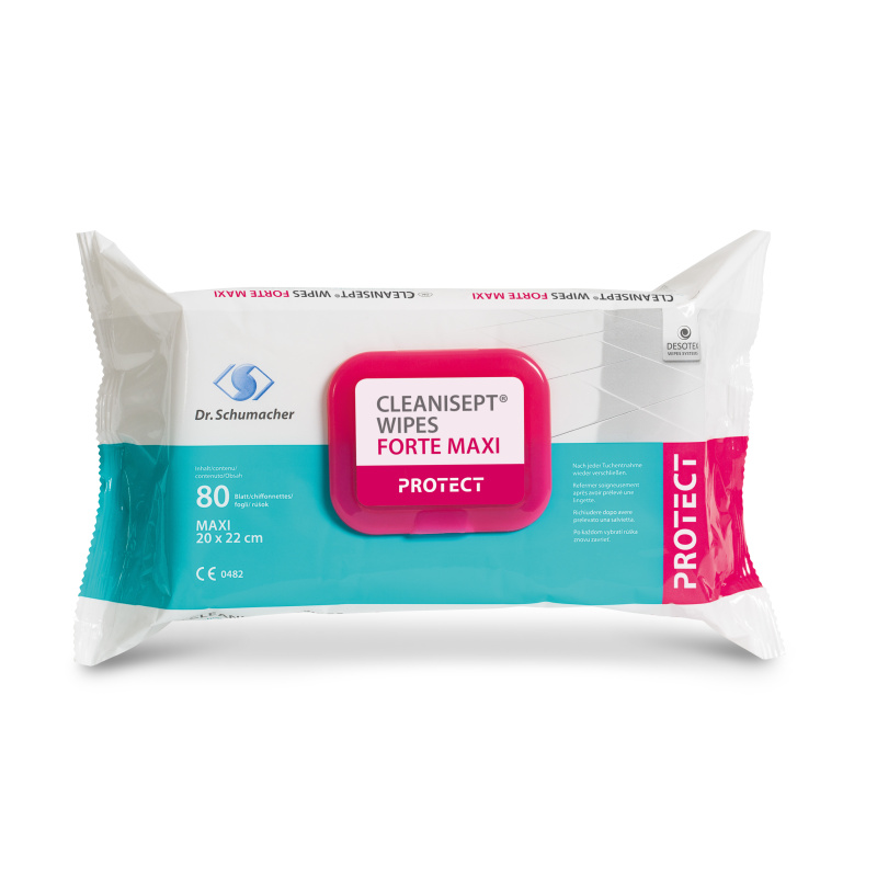 CLEANISEPT® Wipes MAXI, alk.freie Tücher zur Schnelldesinfektion,100 S