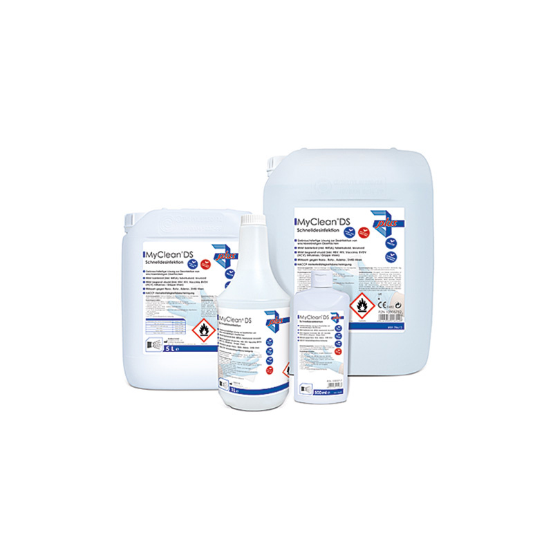 MyClean ® DS Schnelldesinfektion von Flächen, PARFÜMFREI, 500 ml Flasc