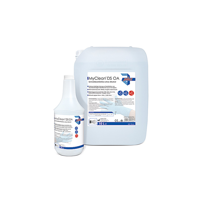 MyClean ® DS OA Schnelldesinfektion von Flächen, ohne Alkohol, 10 Lite